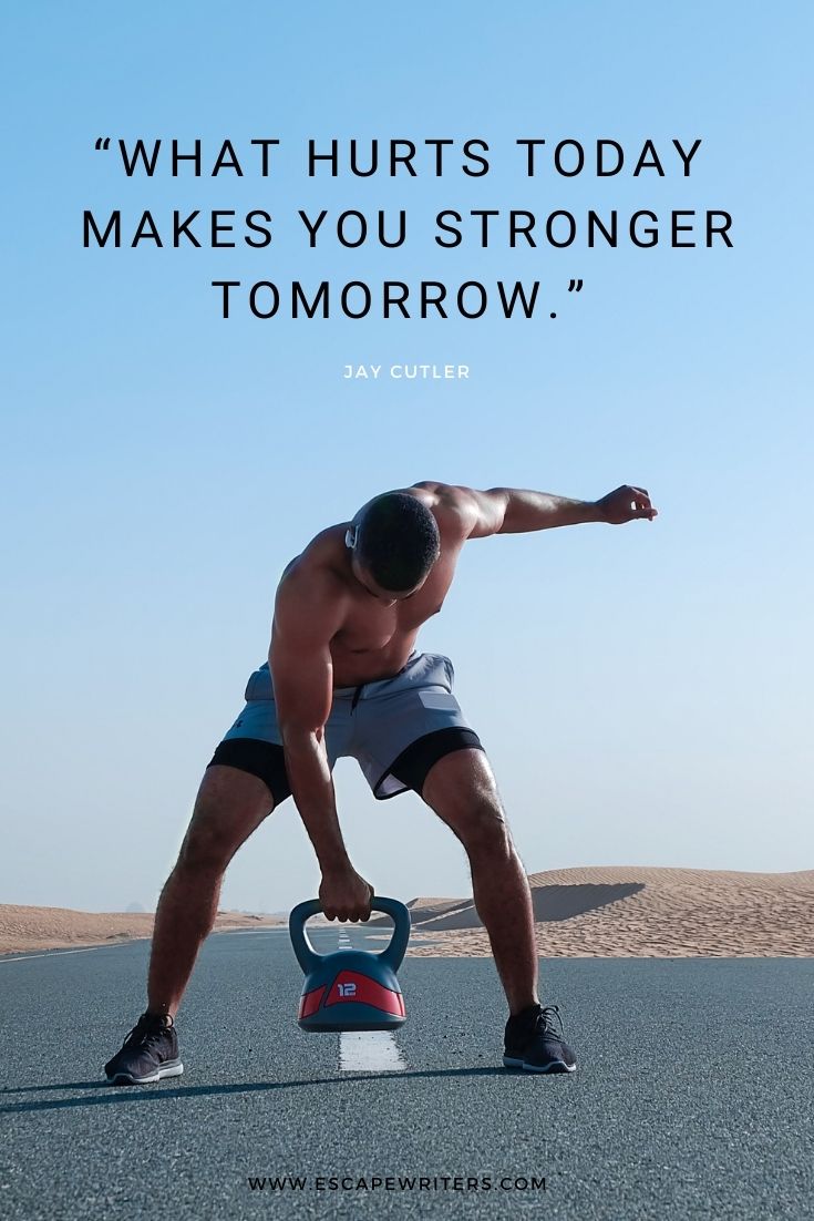 30 Motivational Workout Quotes to Work Harder - Escape Writers